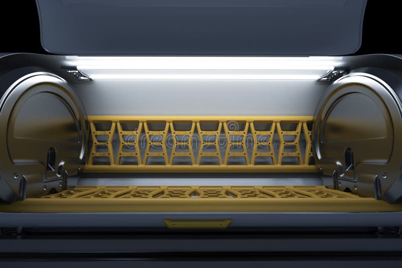 Empty Storage Space or Compartment Stock Illustration - Illustration of ...