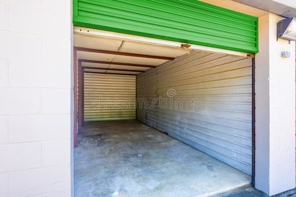 Empty Storage Unit for Storing Property Stock Image - Image of unit ...