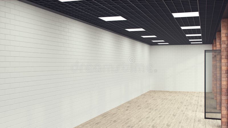Empty Store for Your Product Presentation or Design Stock Illustration ...
