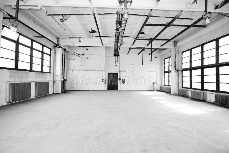 Empty storehouse stock photo. Image of lines, interior - 30507646