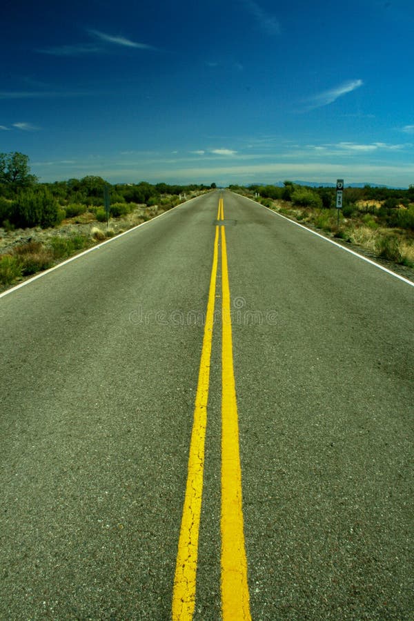 Empty straight line road stock photo. Image of destination - 30655540
