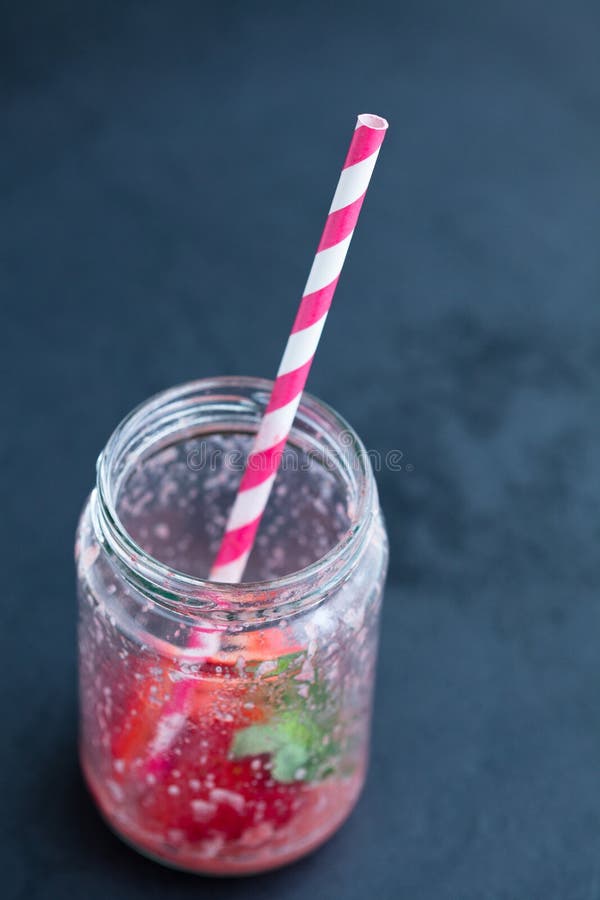 Empty Glass For A Milkshake Stock Photo - Image of diet, nutrition ...