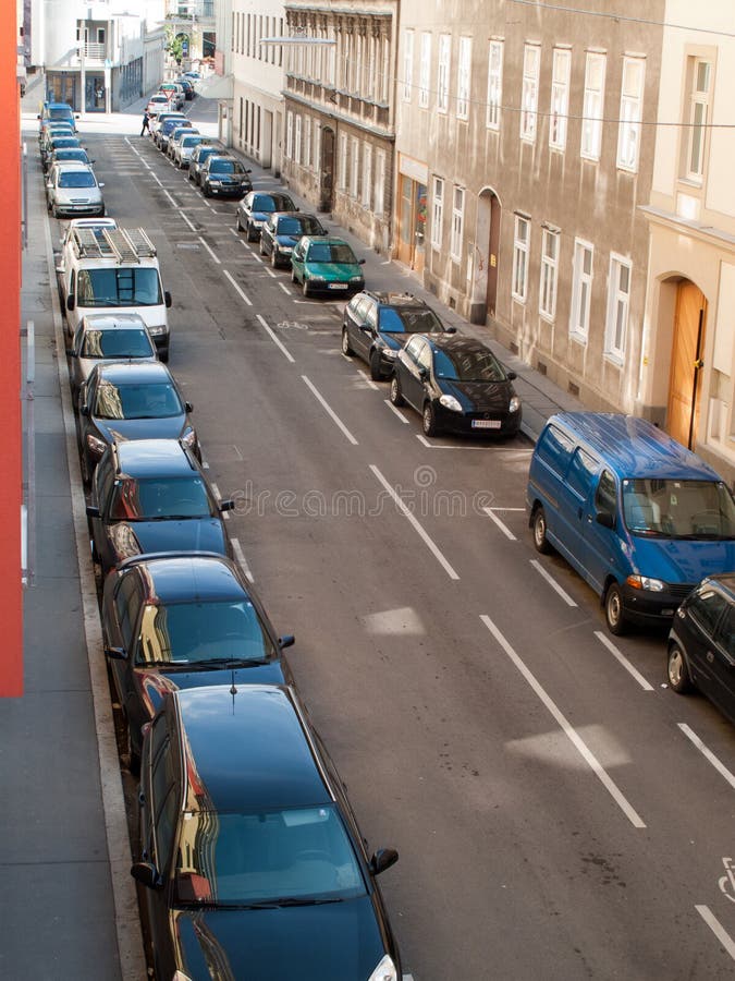 Empty street stock photo. Image of street, parked, buildings - 14713758