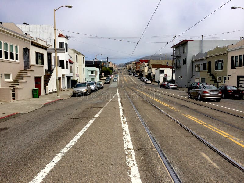 Empty Street in San Francisco Editorial Photo - Image of francisco ...
