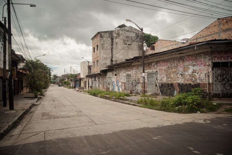 Empty Streets during Peruvian Lockdown in Iquitos Editorial Stock Photo ...