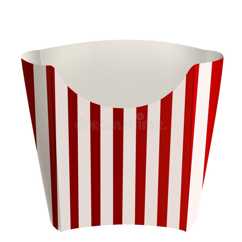 Empty Stripes Packaging for French Fries Stock Illustration ...