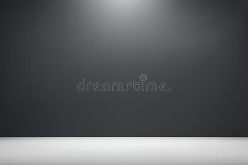 Empty Studio Background with Dark Wall. Stock Vector - Illustration of ...