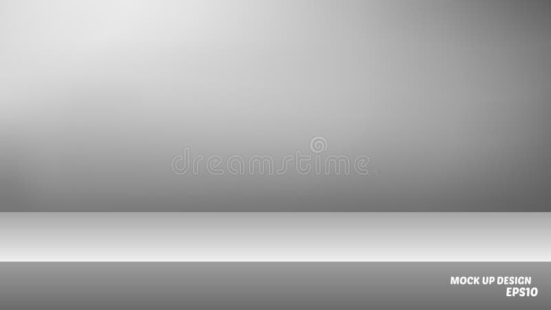 Empty Studio Background Mock Up for Product Display Stock Vector ...