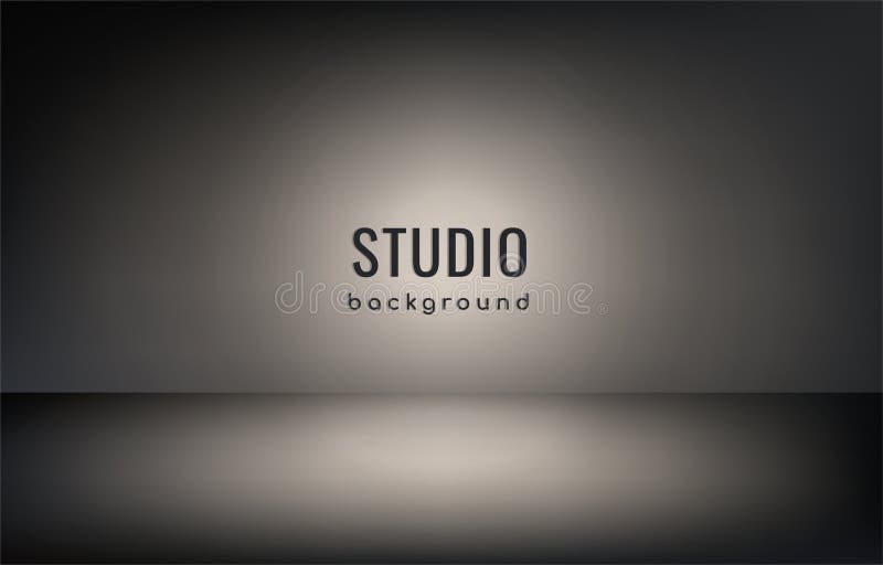 Realistic Background for Product Display. Grey Studio Room Background ...