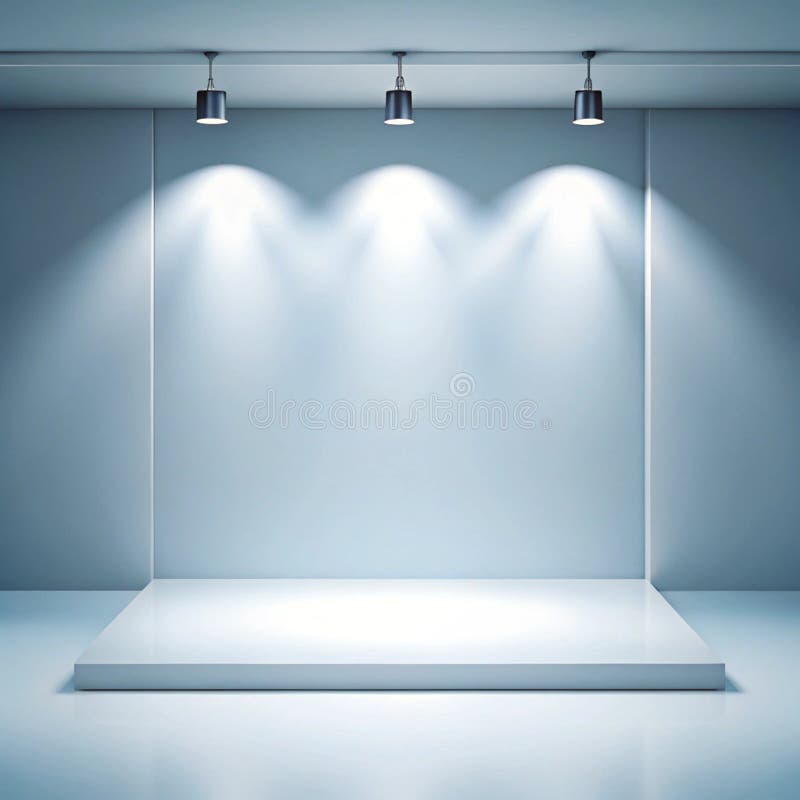 Empty Studio Gradient Background for Product Display Stock Illustration ...