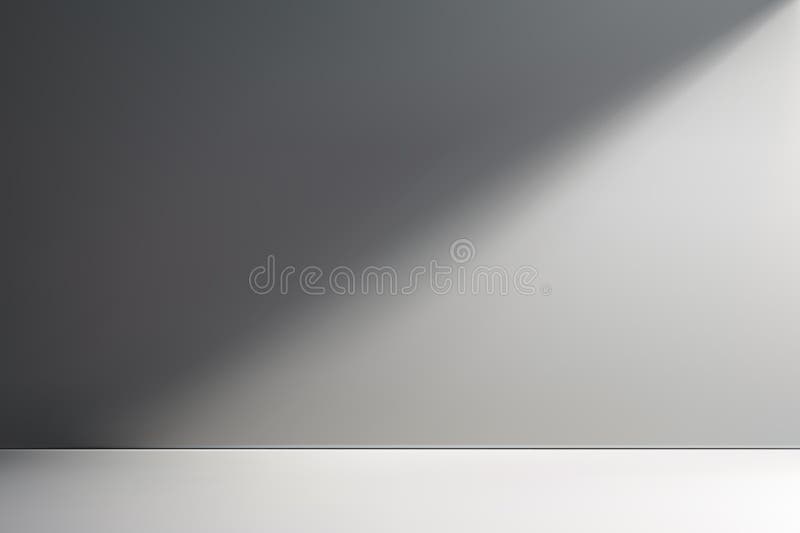 Empty Studio Room Background with Light Shadow on Wall. Stock ...