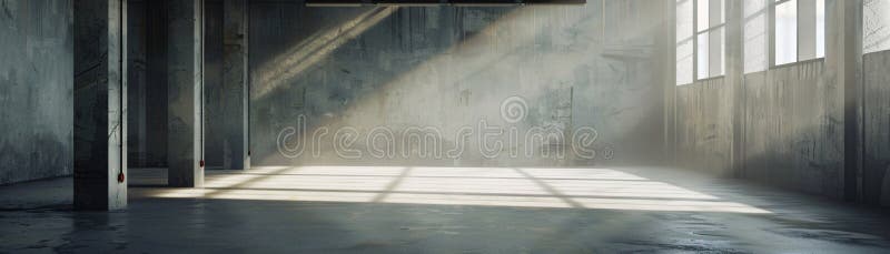 Empty Studio Space Set for Modern Dance Performance, Spotlight ...