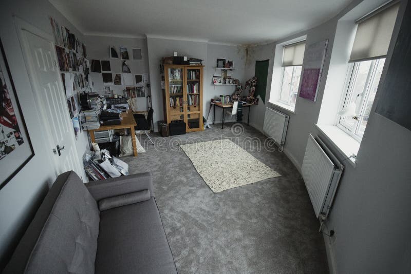 Student Study Room stock photo. Image of chaos, artist - 125820008