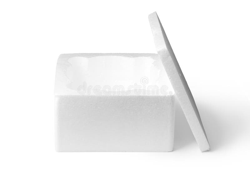 Empty styrofoam box stock photo. Image of styrofoam - 128198196