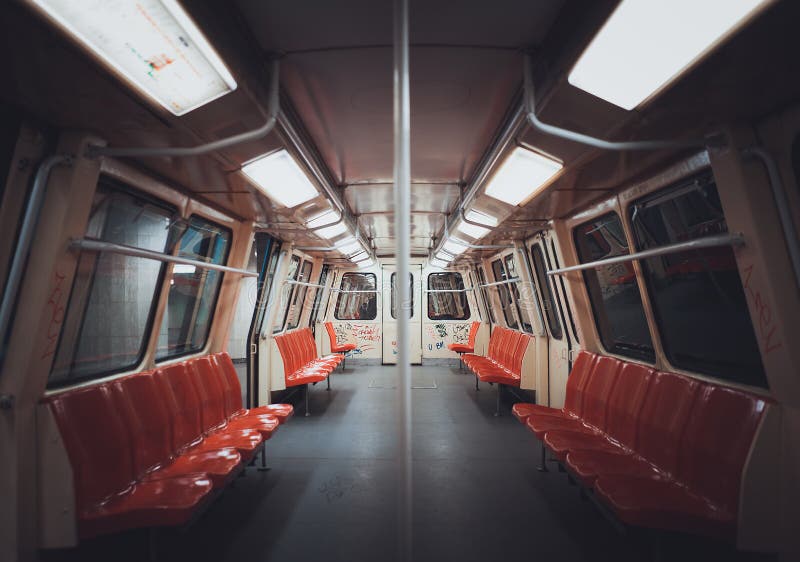 Empty subway train stock photo. Image of transport, city - 247484082