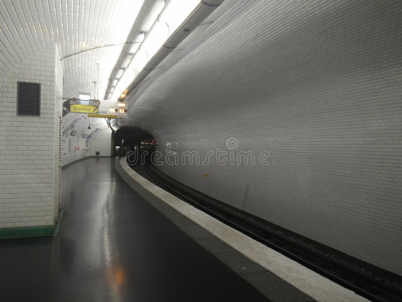 Empty subway tunnel stock photo. Image of white, people - 62124780
