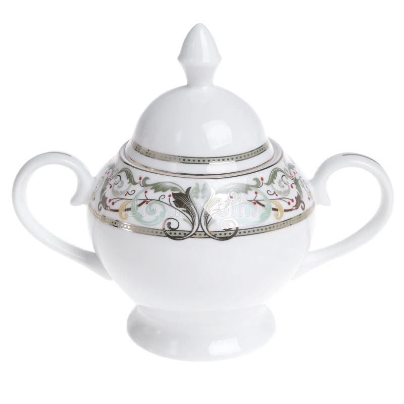 Empty sugar bowl isolated stock photo. Image of empty - 87193740