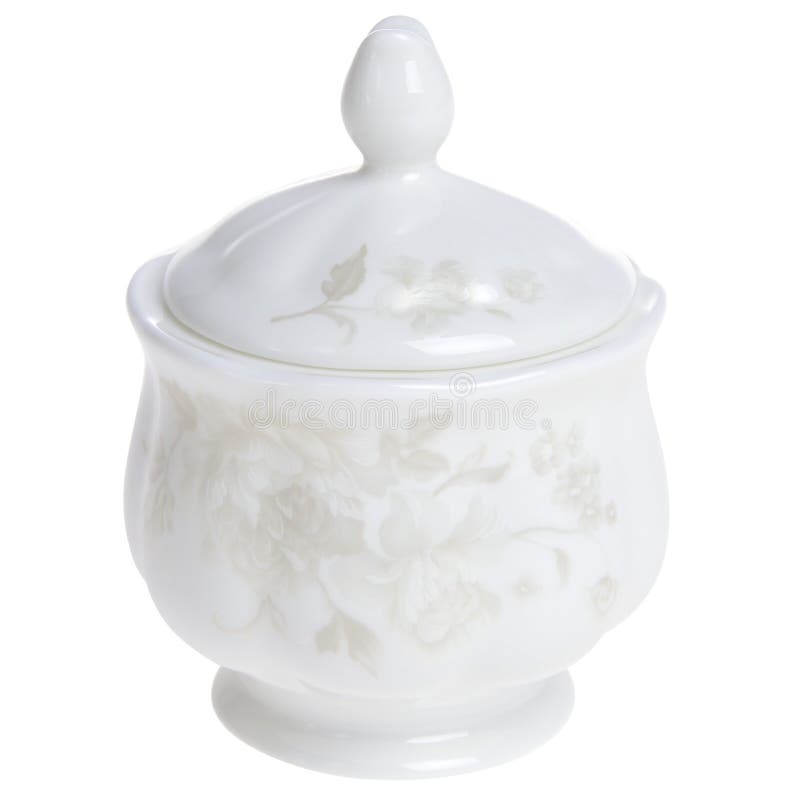 Empty sugar bowl isolated stock image. Image of cups - 87196587