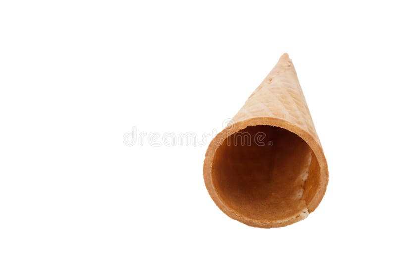 Empty Sugar Wafer Icecream Cones Stock Image - Image of parlor, pastry ...