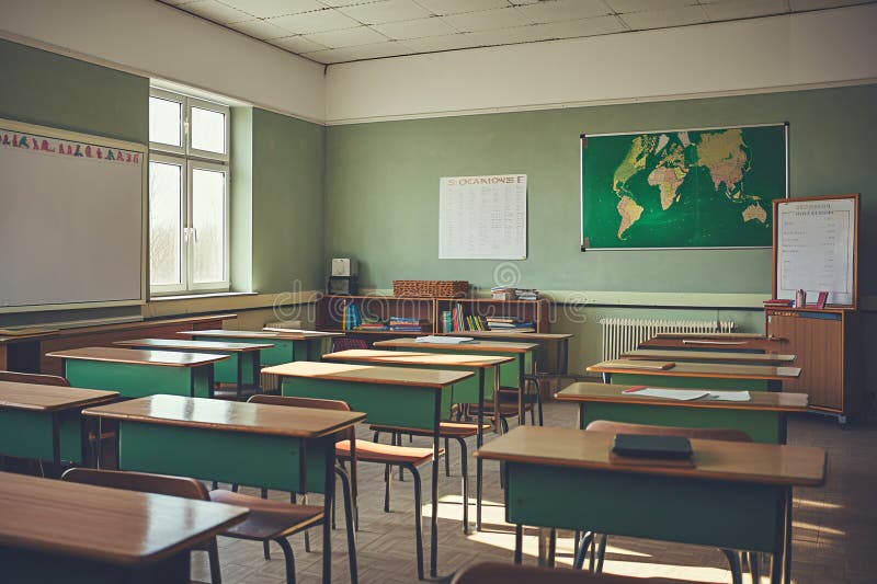 Empty Sunlit Classroom stock photo. Image of quiet, empty - 326612916 Empty Sunlit Classroom stock photo. Image of quiet, empty - 326612916