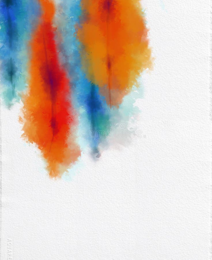 Abstract Multi-Color Splash Design on Textured Blank Surface. Stock ...