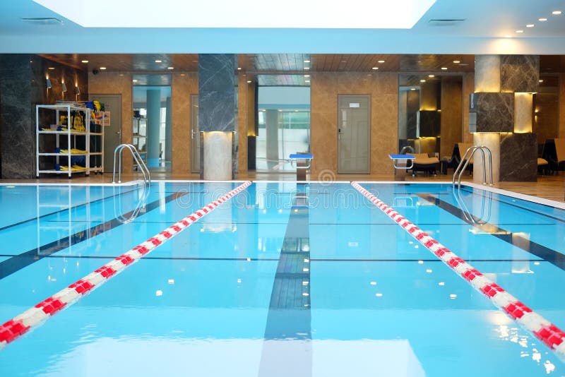 Empty Hall Of Swimming Pool Stock Photo - Image of fitness, empty: 87430102