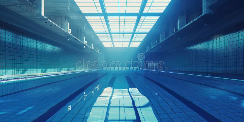 An Empty Swimming Pool in a Large Building. Suitable for Architectural ...