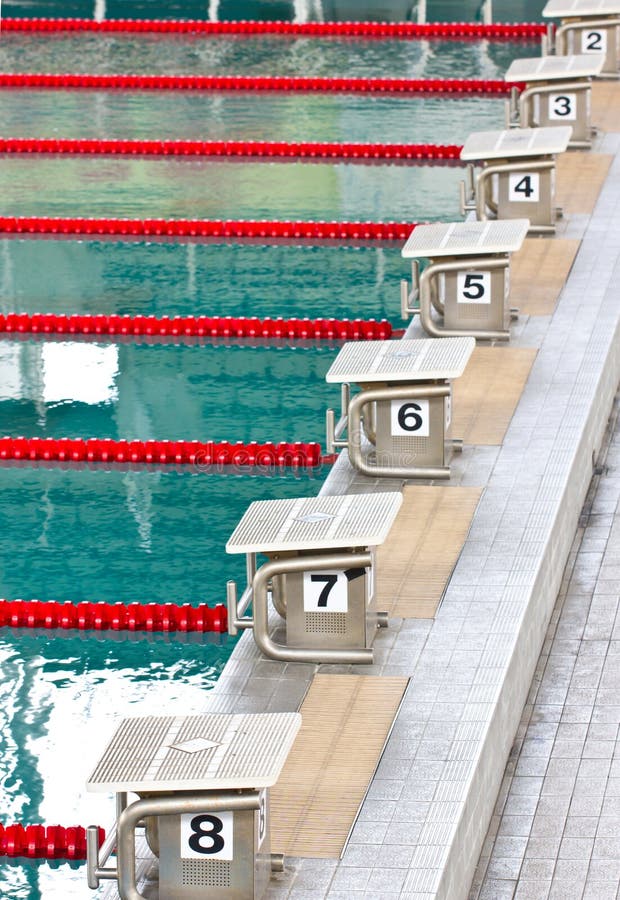 Empty Swimming Pool. stock image. Image of race, athletics - 36515749