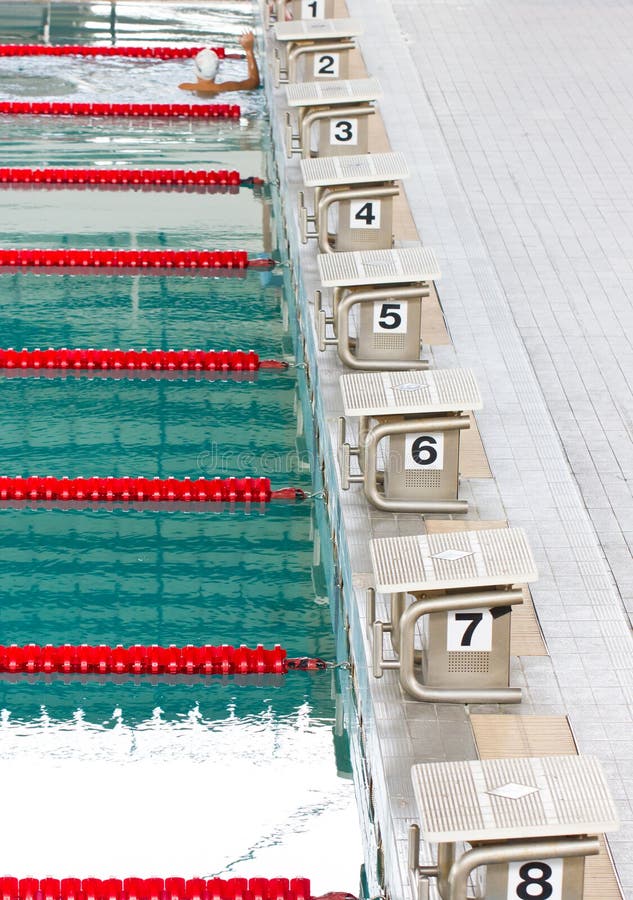 Empty Swimming Pool. stock image. Image of race, athletics - 36515749