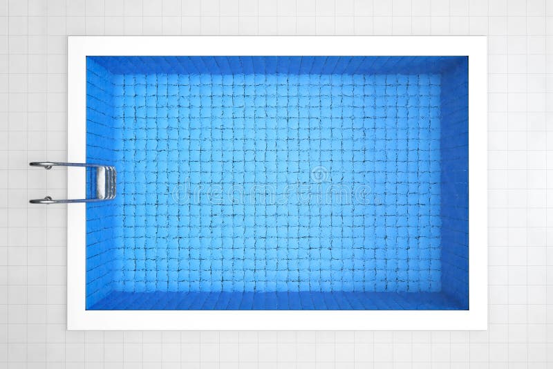 Empty Swimming Pool Top View Stock Illustration - Illustration of ...