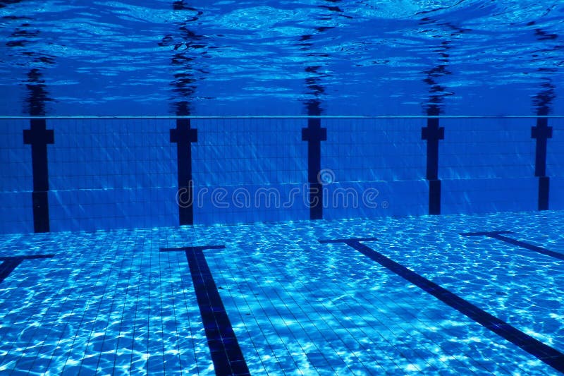 Empty Swimming Pool Underwater Stock Image - Image of pattern, tranquil ...