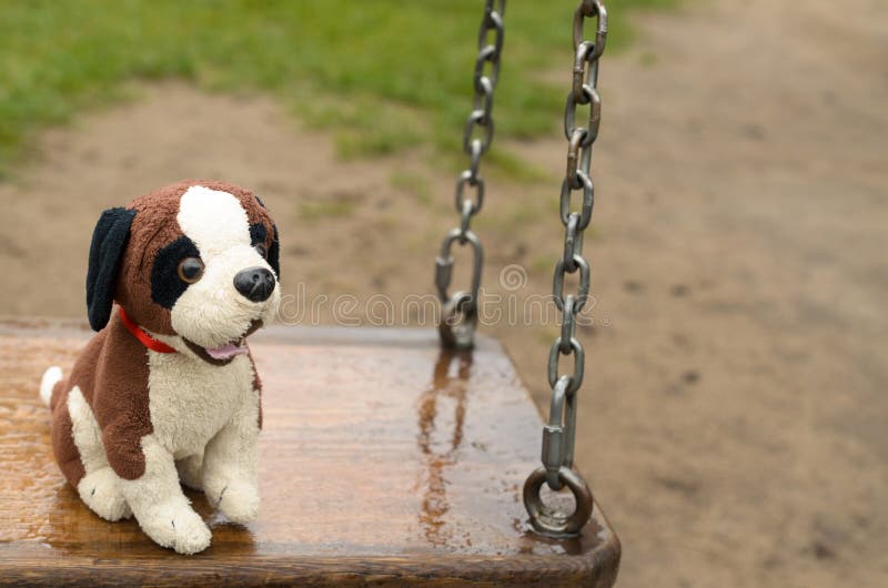 Empty Swings. the Lost Child. Stock Photo - Image of metal, abandoned ...