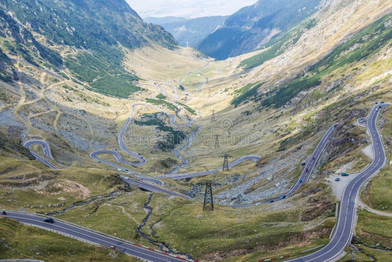 Switchback Mountain Road stock photo. Image of background - 180329364