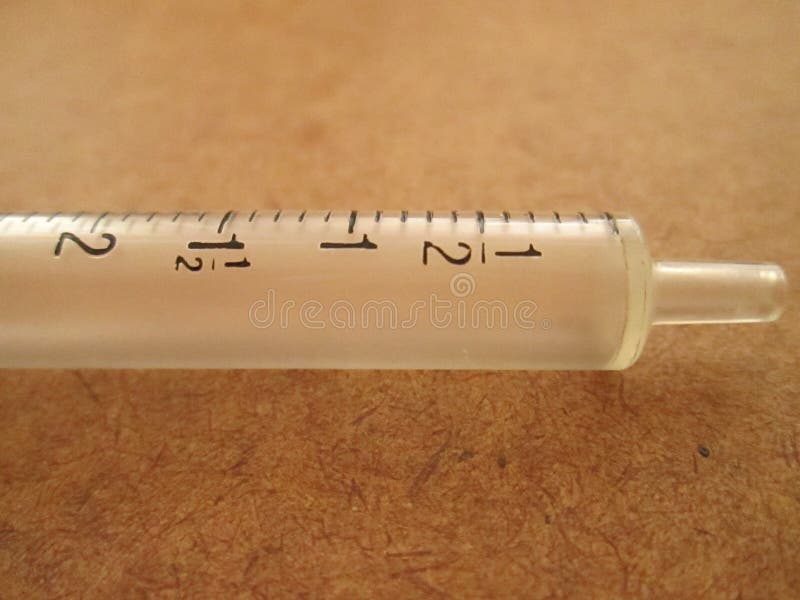 An Empty Syringe with Numbers. Stock Photo - Image of illness, medicine ...