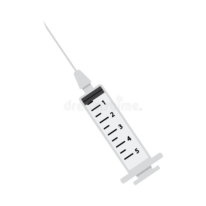 Empty Syringe Icon. Vector Illustration Stock Illustration ...