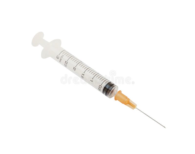 Empty Syringe Isolated on White Background Stock Photo - Image of empty ...