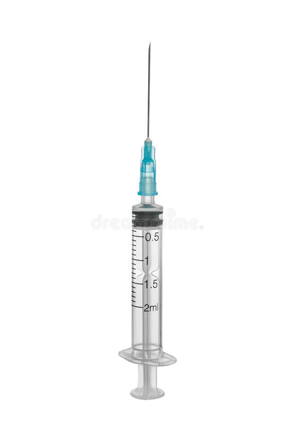 Empty Syringe Stands Upright Stock Image - Image of paramedic ...