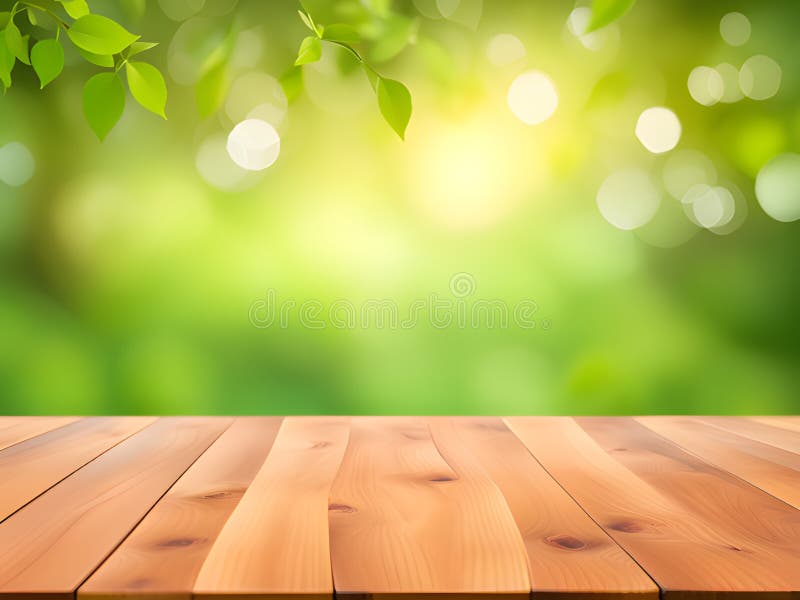 Empty Table Background for Display or Montage, Ai Generated Stock ...