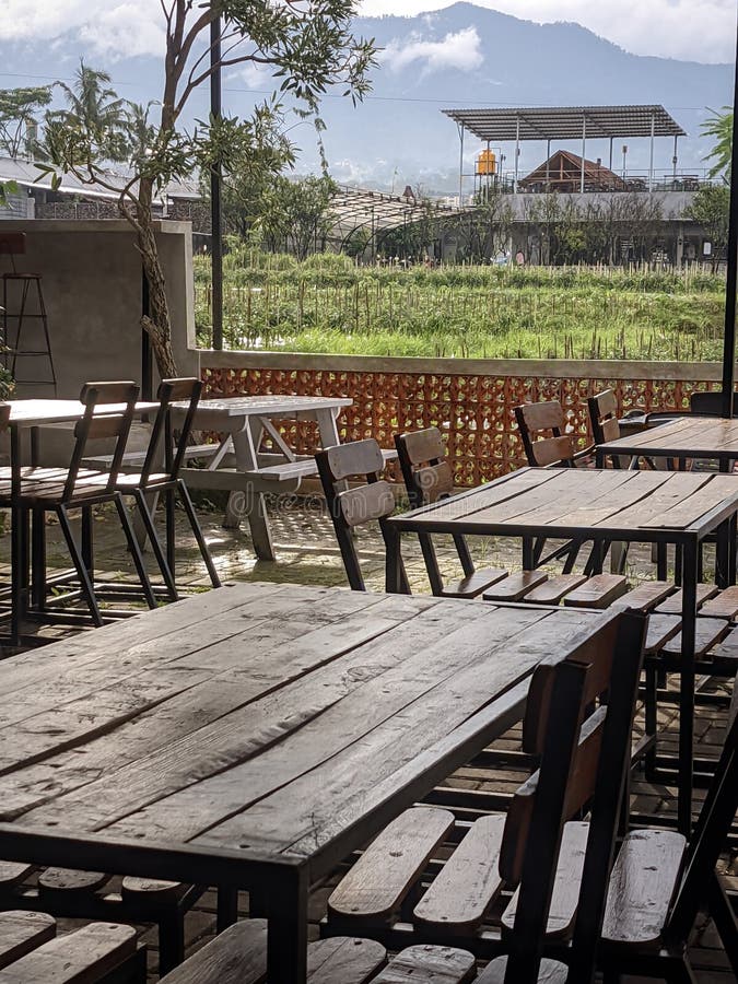 Empty table in cafe stock image. Image of house, table - 270188879
