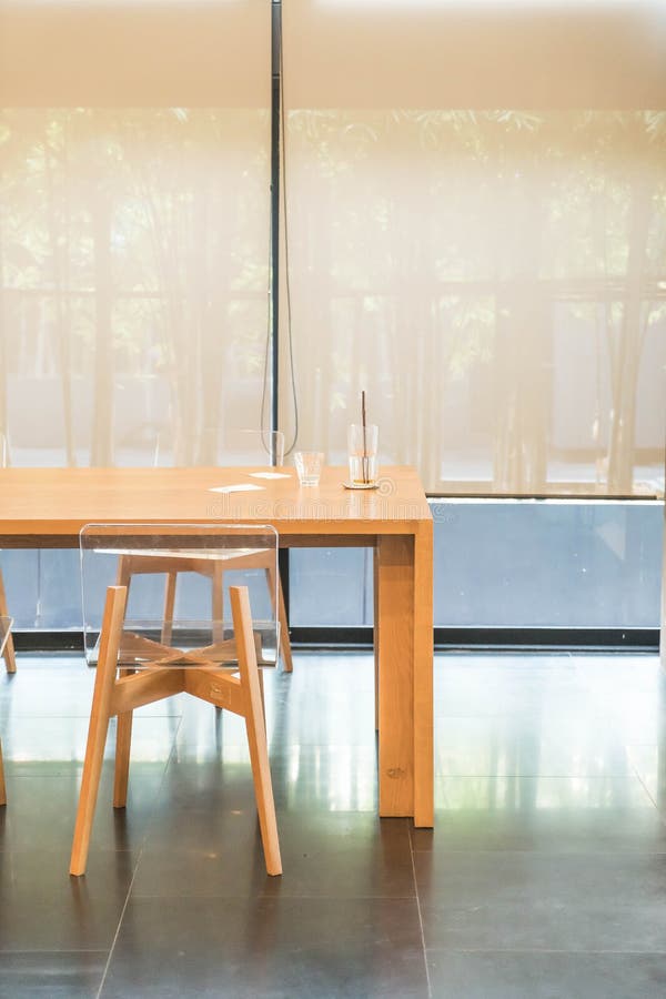 Empty table and chair stock photo. Image of family, furniture - 89787796
