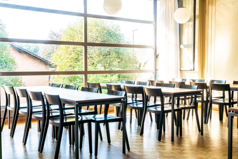 Empty table and chair stock image. Image of bright, style - 150797431