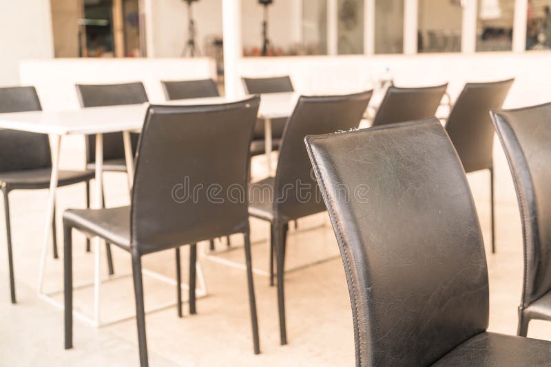 Empty table and chair stock image. Image of house, wall - 89962499