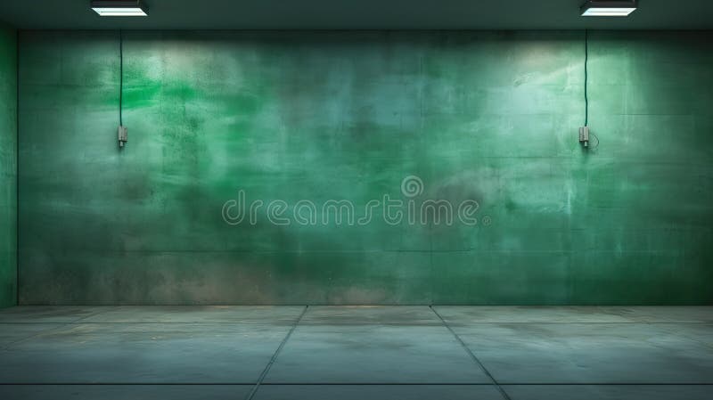 Empty Table on Dark Green Texture Wall Background. Composition with ...