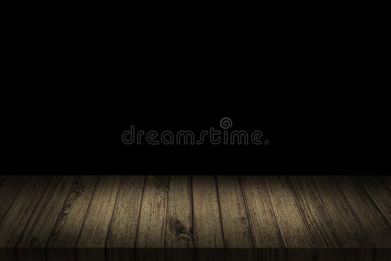 Empty Table in Dark Shadow. 3D Illustration Stock Image - Image of ...
