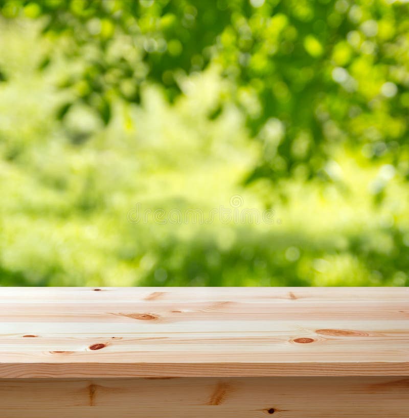 Empty table in the garden stock photo. Image of green - 40513700