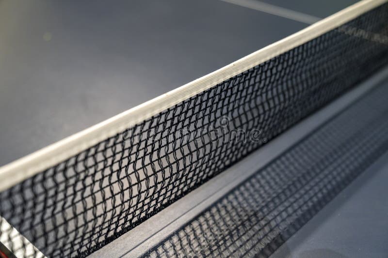 Empty Table with Grid Black Mesh Tabletennis, Table Tennis Net in a ...