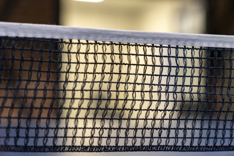 Empty Table with Grid Black Mesh Tabletennis, Table Tennis Net in a ...