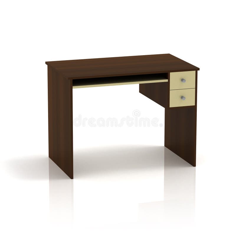Empty Table Office stock illustration. Illustration of board - 4123324