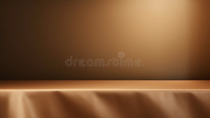 Empty Table Podium on Bronze Background. Product Display Stand. Stock ...
