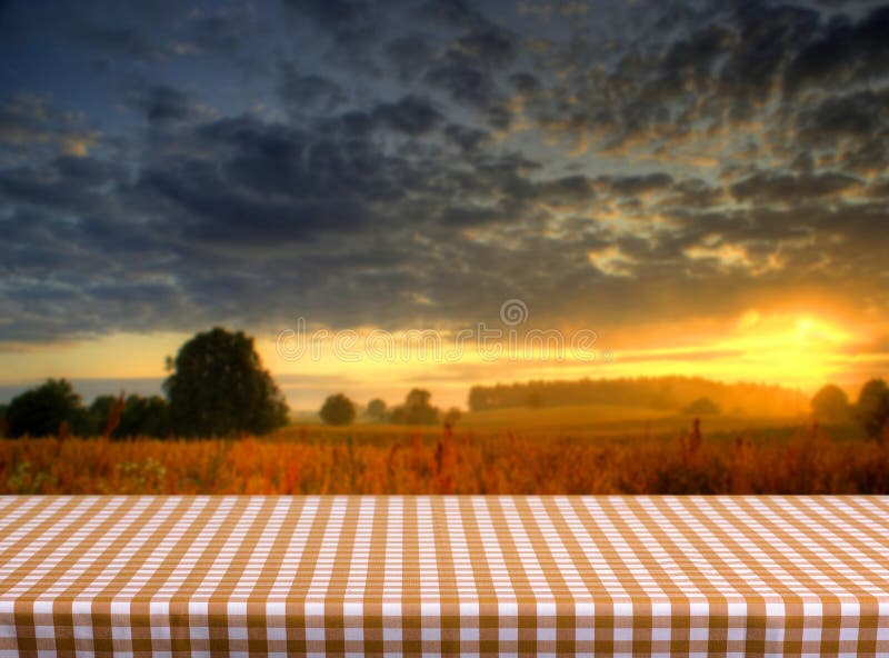 Empty table stock image. Image of clouds, checkered, empty - 42881893
